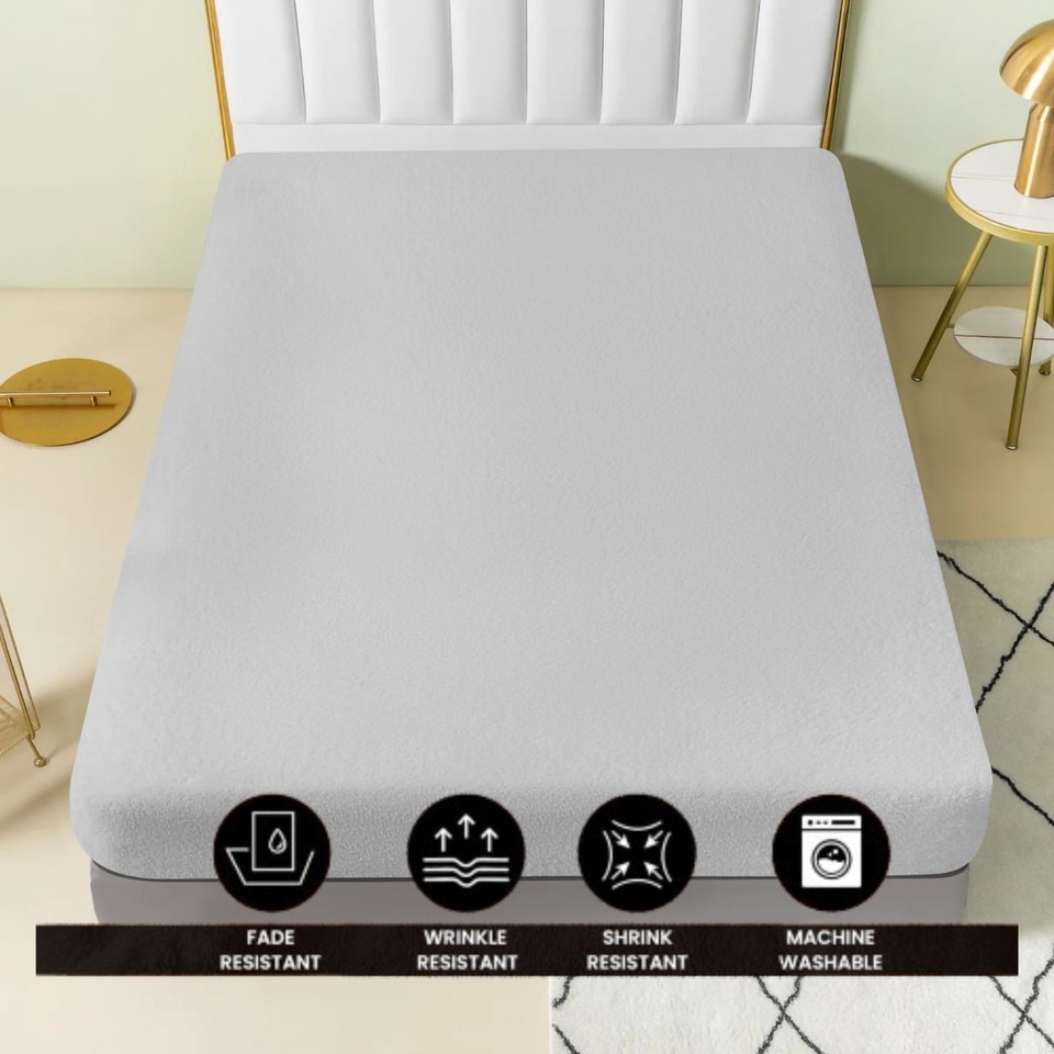 Extra Deep Teddy Fleece Fitted Sheet Sherpa Cosy Winter Warm Double Bedding NEW | eBay UK