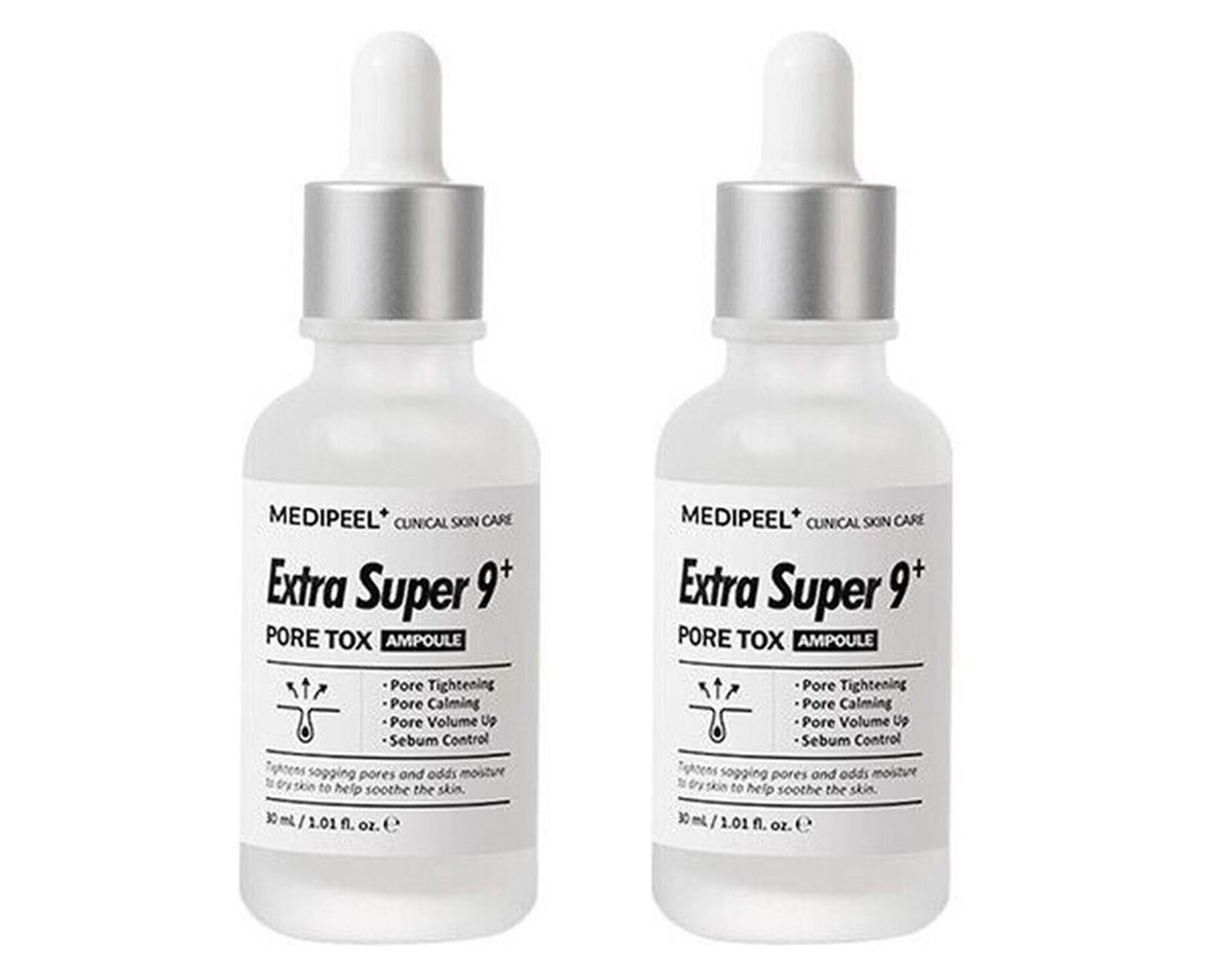 MEDI PEEL Extra Super 9 Plus Pore Tox Ampoule 30ml x 2EA - Pore Total Care & Ref | eBay