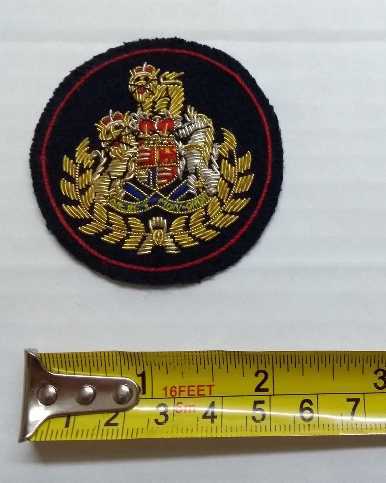 No1 Conductors Badge (Navy) British Army Hand Embroidered Royal Arms ...