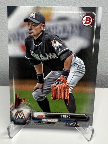 2017 Bowman Ichiro Suzuki Miami Marlins Mariners #33 Paper | eBay