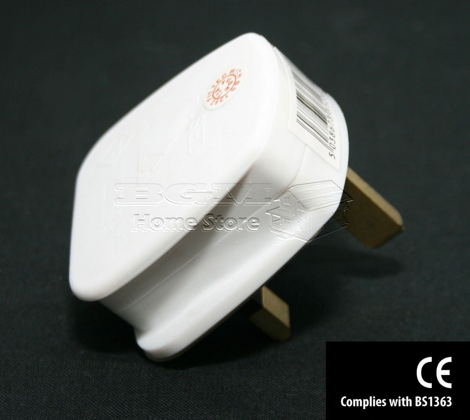 5X Mains AC Plug Socket 3 Pin Standard UK Fused 13A Household Power ...