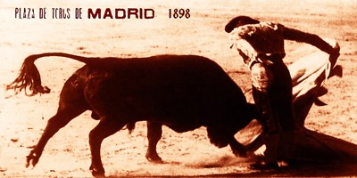 Bullfighting Vintage Poster #34 - Canvas Art Poster 12"x 24 | eBay