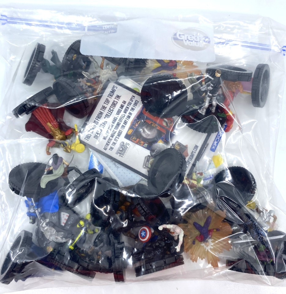 Marvel DC Comics Heroclix Figure Large Lot & Cards Miniatures Super ...