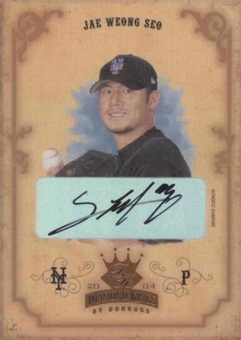 2004 Donruss Diamond Kings - Jae Weong Seo #14 Bronze Signatures /200 ...