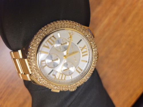 Michael Kors MK5756 Camille Gold Glitz Women's Watch for sale online | eBay