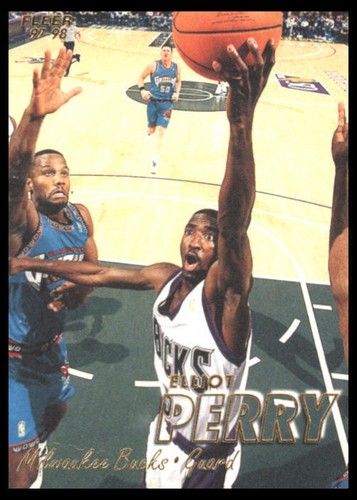 1997 Fleer #123 Elliot Perry Milwaukee Bucks Basketball Card | eBay