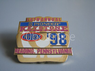 1998 KEYSTONE NATIONALS READING NHRA DRAG RACING EVENT HAT PIN LAPEL ...