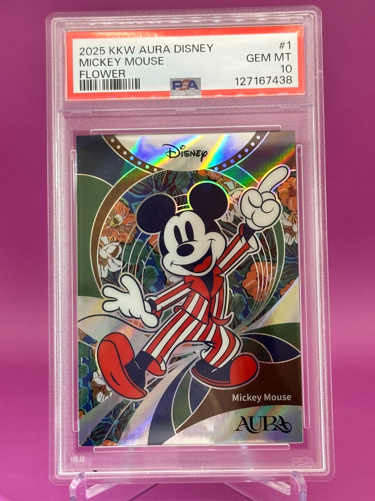 2025 kakawow Aura Disney Mickey Mouse Flower PSA 10 POP 1 | eBay