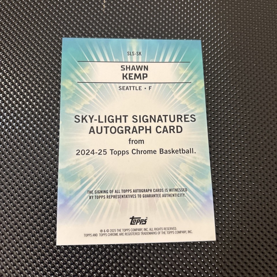 2024-25 Topps Chrome - Sky-Light Signatures Shawn Kemp #SLS-SK ...