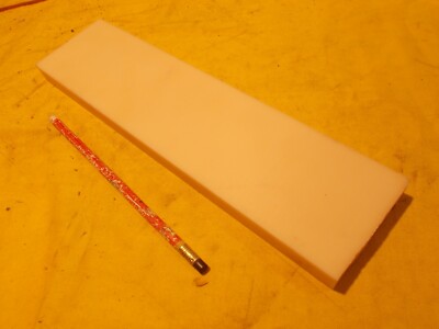 NATURAL DELRIN BAR SEMITRON ESD 225 POM ACETAL flat stock 3/4" x 3" x ...
