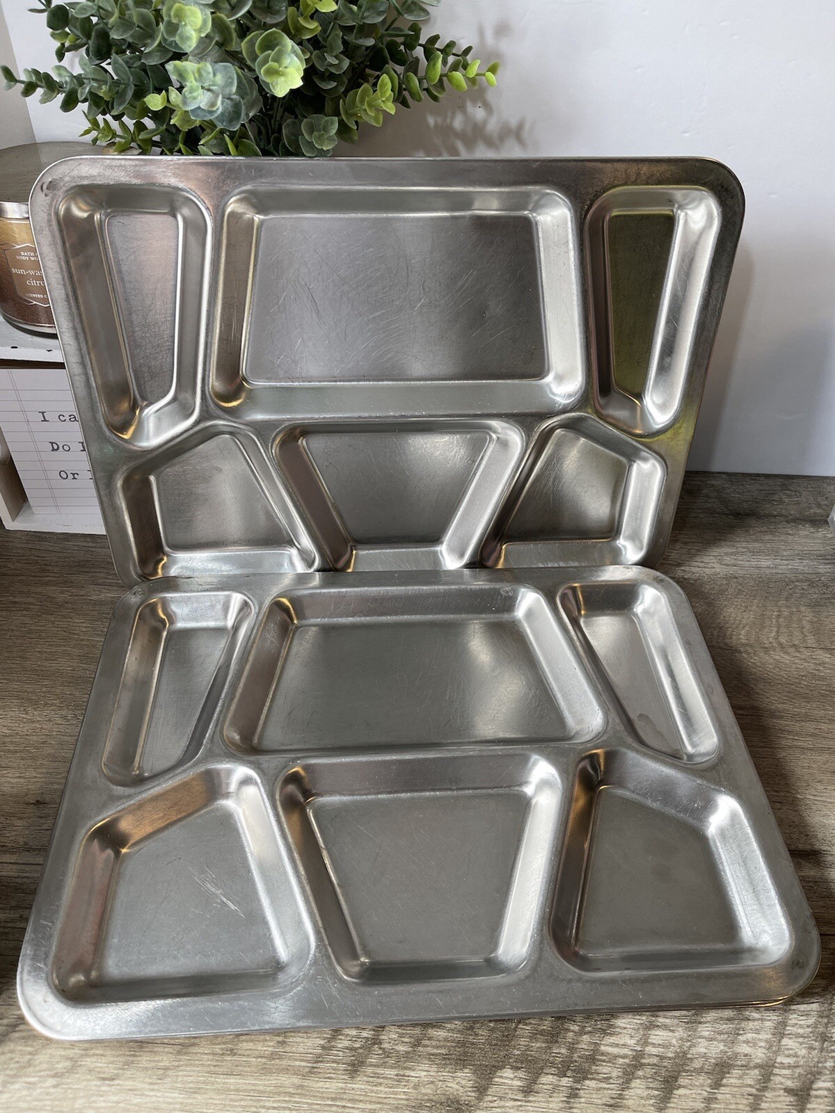 Carrollton Vintage Stainless Steel Food Serving Mess Hall Tray USN ...