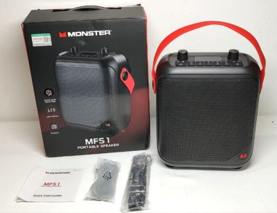 Monster Portable Bluetooth Speaker MFS1 Indoor/Outdoor with Handle ...