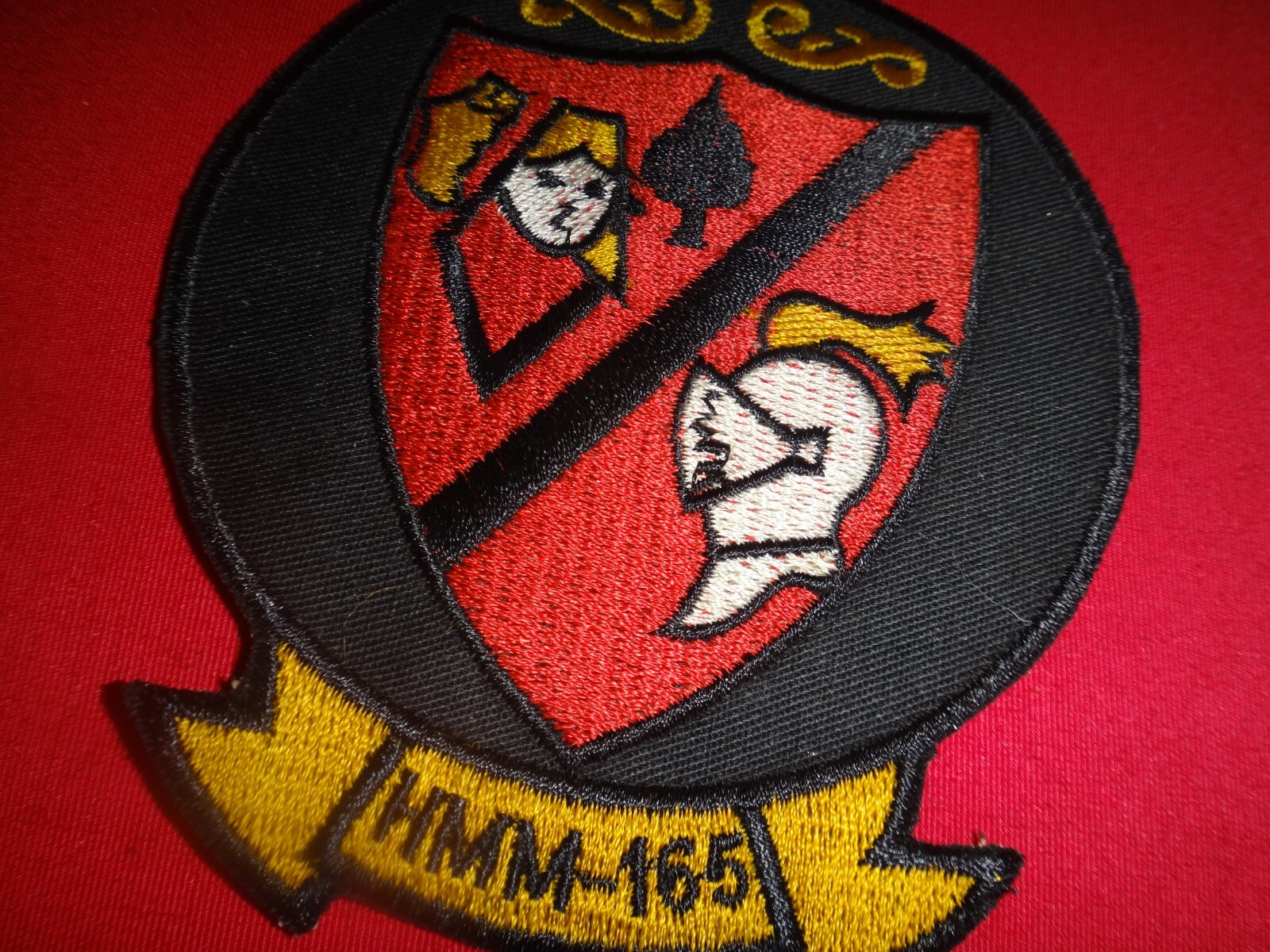 Vietnam War Patch USMC Marine HMM-165 "WHITE KNIGHTS" | eBay