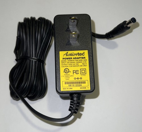 5V AC/DC Adapter For Actiontec ADS6818-1505-W DB 0530 Power Charger ...