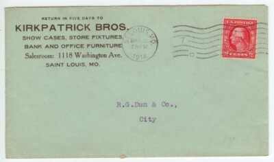 1914 St Louis Missouri Kirkpatrick Bro Show Cases Store Fixtures 1118 ...