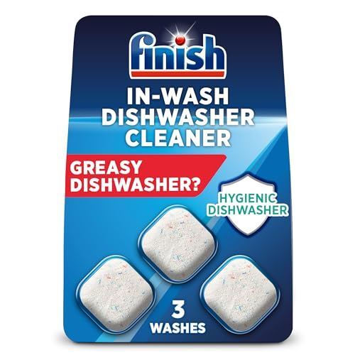 Finish In-Wash Dishwasher Cleaner Tablets, 53g, 3 tablets | eBay