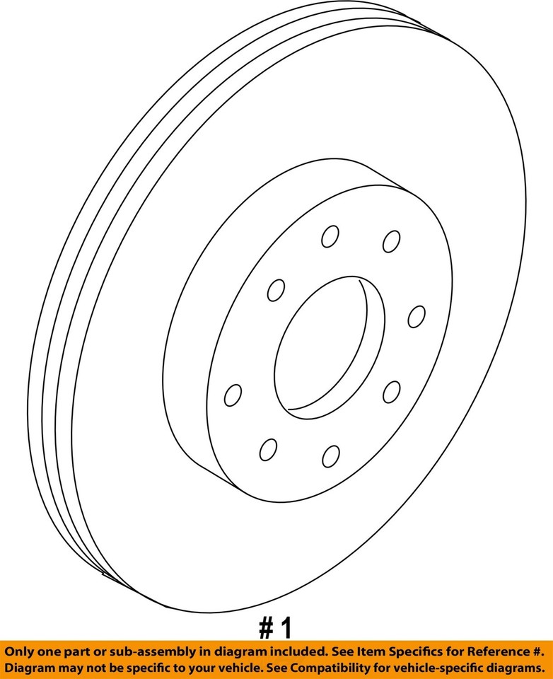 MITSUBISHI OEM 08-15 Lancer Front Brake-Disc Rotor 4615A190 | eBay