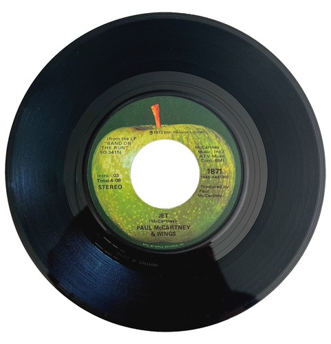 Paul McCartney Wings Jet Mamunia 45 Single 1973 Vinyl Record 7" 45BinB ...