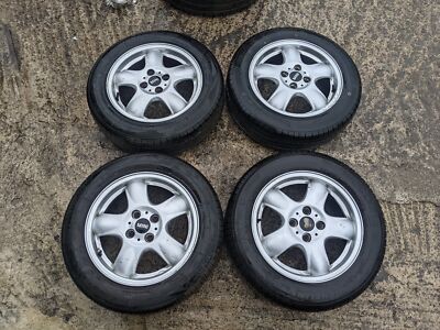 BMW MINI COOPER S R50 R52 R53 R56 ALLOY WHEEL SET 15 INCH 175/65/15 -5 ...