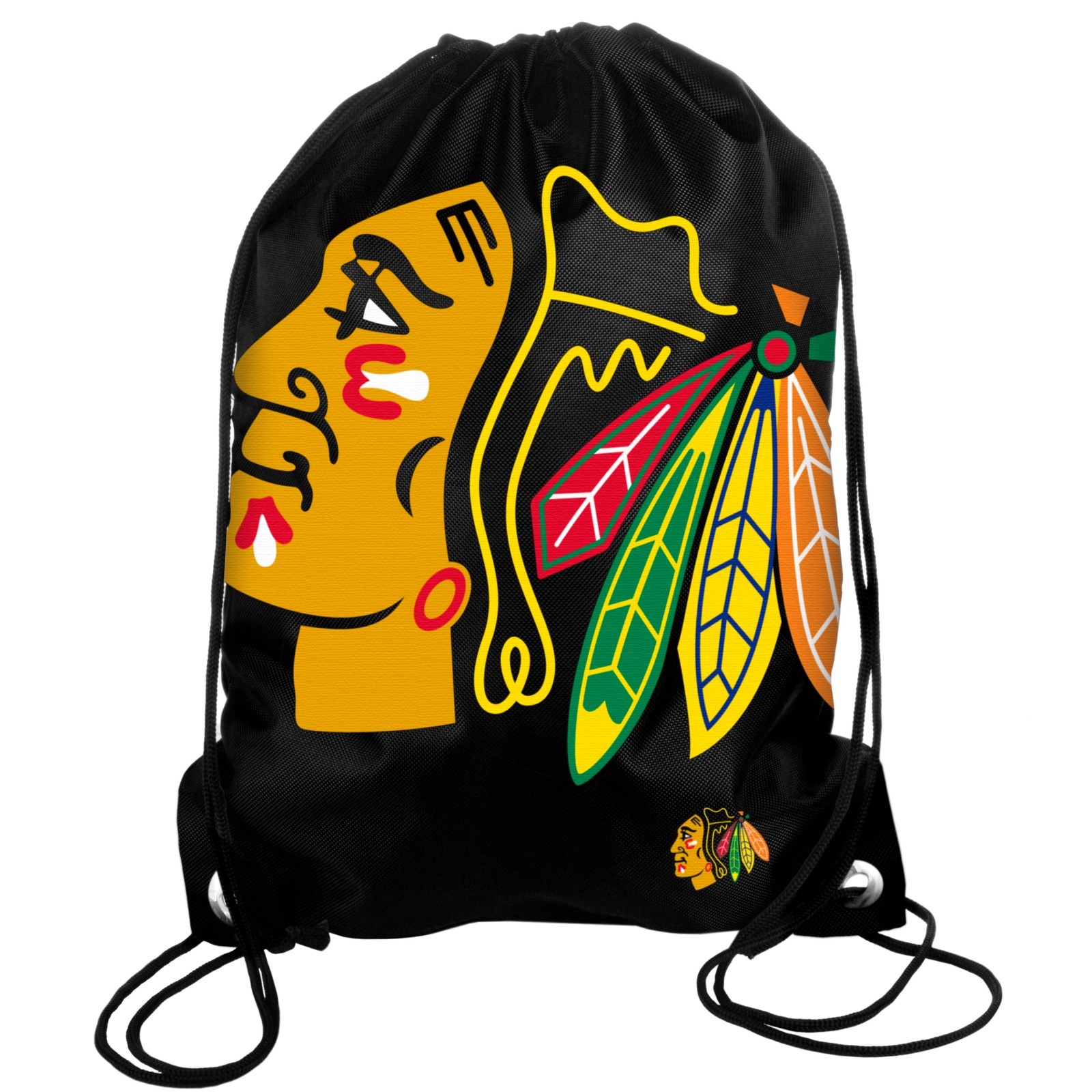 Chicago Blackhawks Back Pack/Sack Drawstring Bag/Tote NHL backpack BIG ...