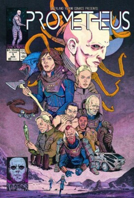 Prometheus Comic Book Cover Alien Weyland Movie Poster Giclee Print ...