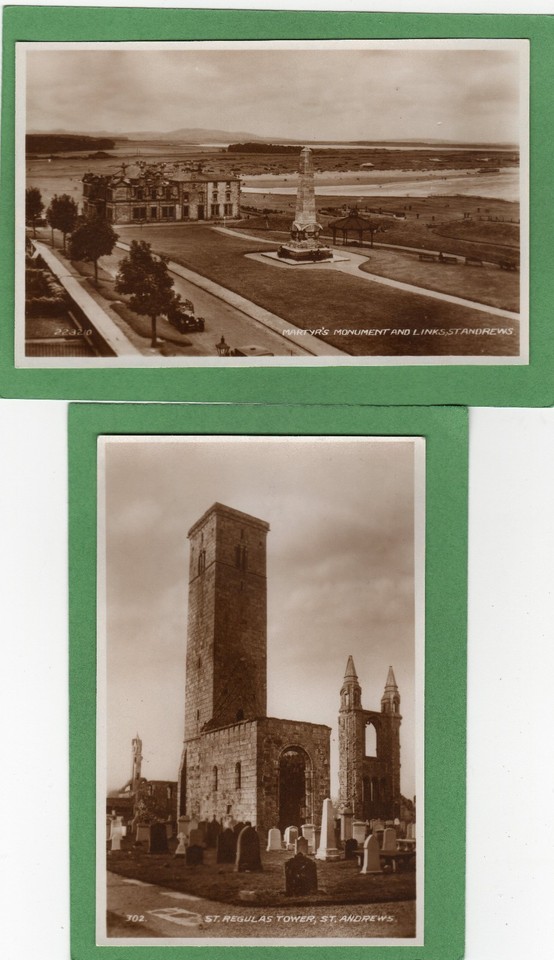 4 St Andrews University Martyrs Monument Library Tower RP pc 1939 Ref ...