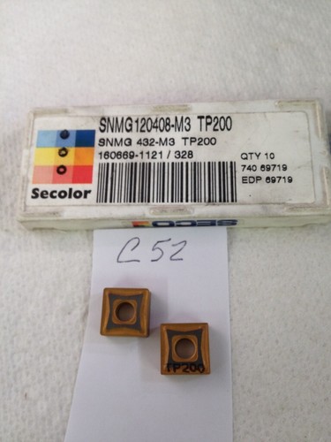 10 NEW SECO SNMG 432-M3. CARBIDE INSERTS. SNMG 120408-M3. GRADE: TP200 ...