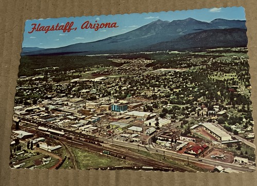VINTAGE FLAGSTAFF ARIZONA AERIAL VIEW POSTCARD 1970s Not Posted | eBay