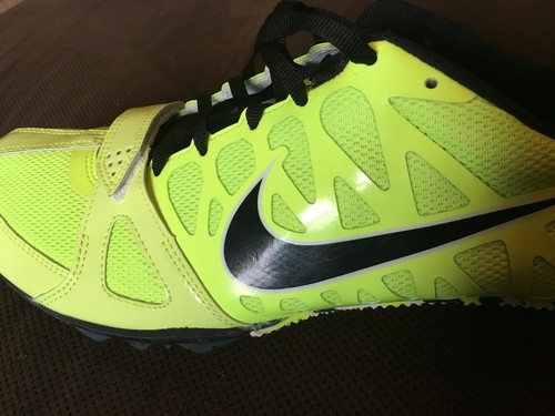 NEW NIKE ~ZOOM RIVAL S RACING SPRINT TRACK RUNNING SPIKES CLEATS NEON M ...