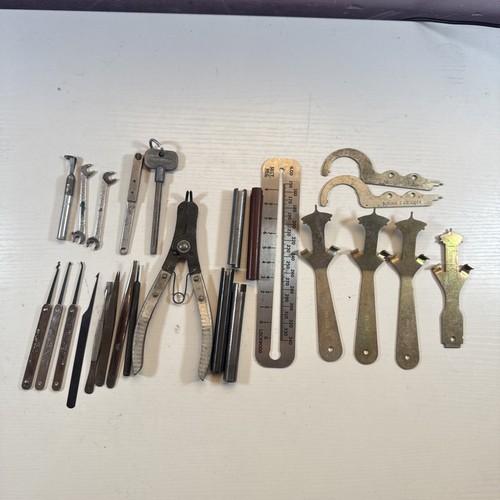 25 Piece Lot Of Locksmiths Tools And Other Tools Name Brand Schlage ...