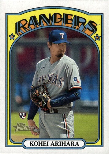 2021 Topps Heritage #609 Kohei Arihara Texas Rangers Rookie | eBay