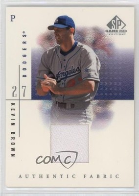 2001 SP Game Used Edition Authentic Fabric Kevin Brown #KB 05n7 | eBay