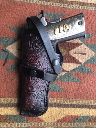 LEFT HAND FITS Colt Kimber Ruger RIA Govt Model 1911 Leather Field ...