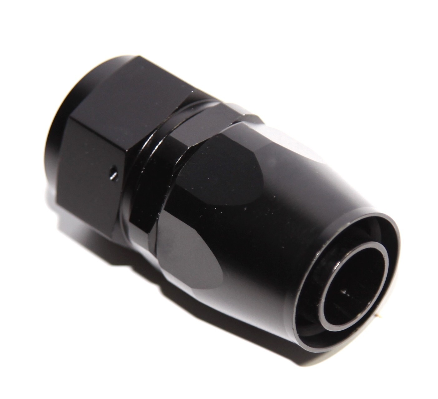 5PC BLACK AN-16 AN16 Straight Swivel Fuel Oil Gas Line Hose End Fitting ...