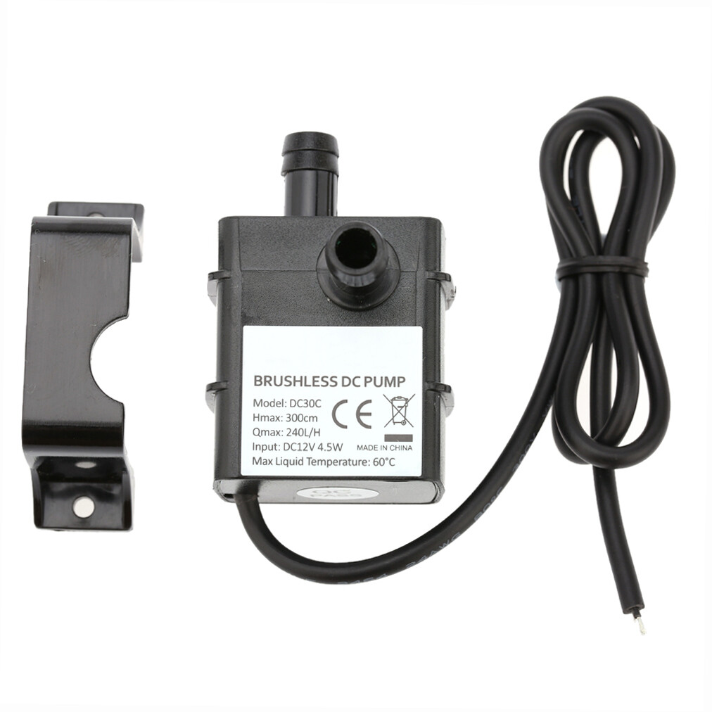 Anself 240L/H Ultra-Quiet DC12V Brushless Submersible Aquarium Water ...