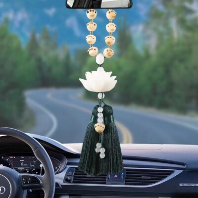 Lotus Green Interior Pendant Car Pendant Car Rearview Mirror Ornament ...