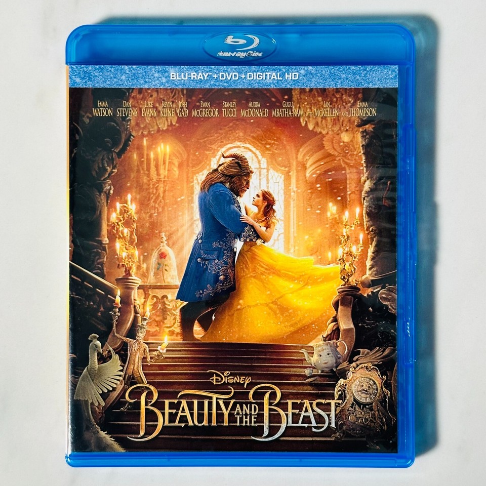 Beauty and the Beast - Live Action - Blu-Ray + DVD - Emma Watson - Slip ...