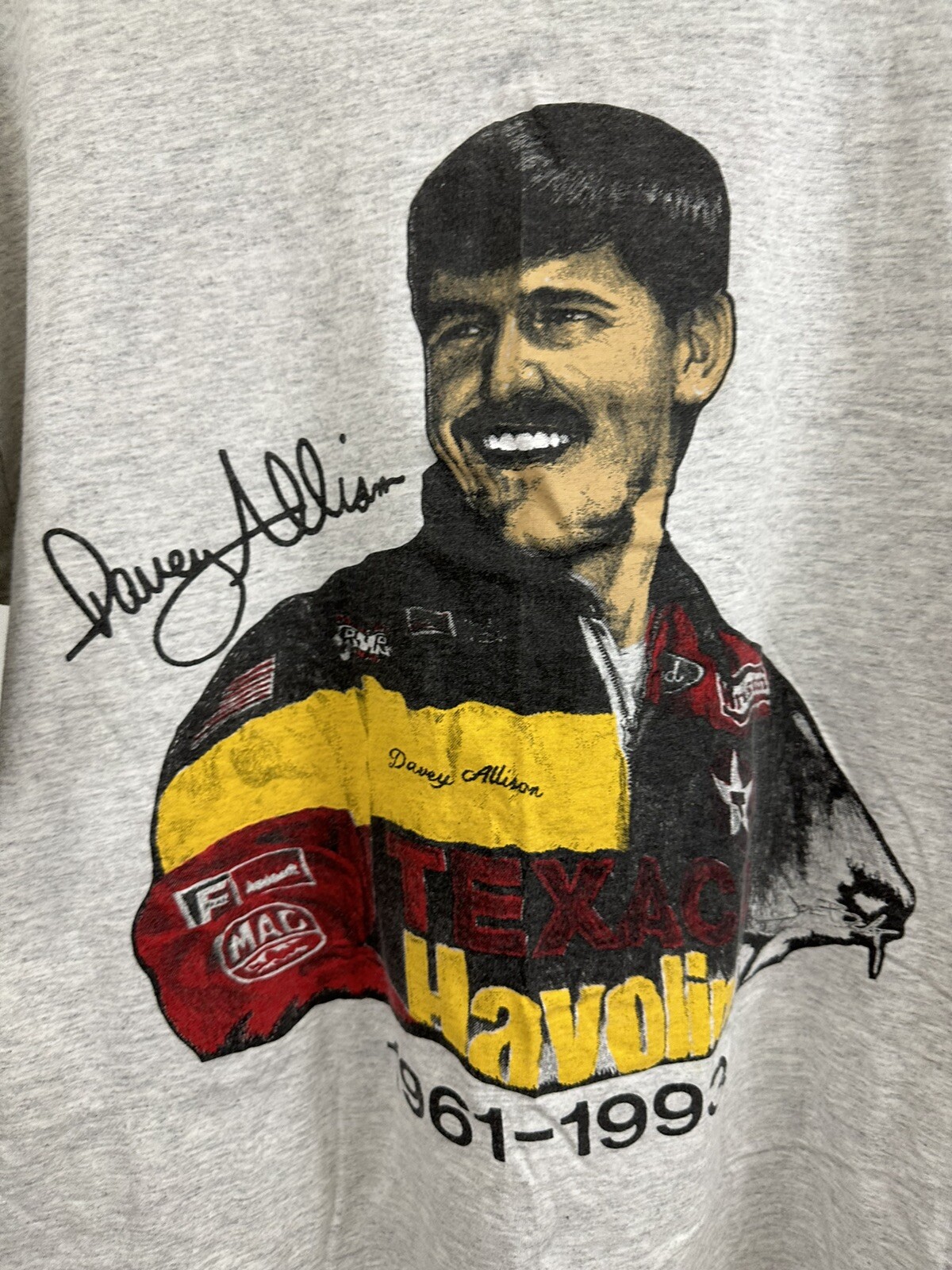 VTG Davey Allison Big Portrait Face Nascar Racing Hav… - Gem