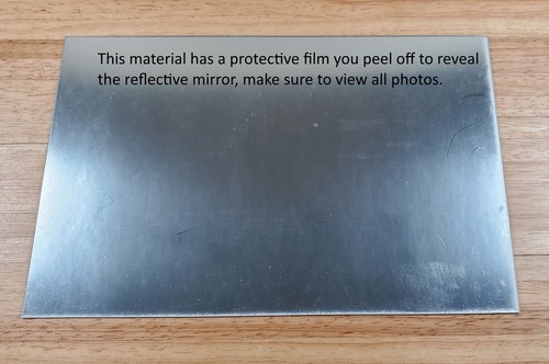 Mirror Material Cut with Scissor Self Adhesive 6"x 9" Protective Film ...