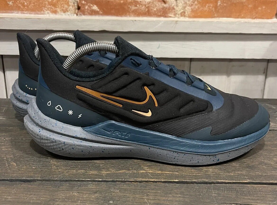 Nike Men's Air Winflo Shield 9 Deep Jungle Running Sh… - Gem