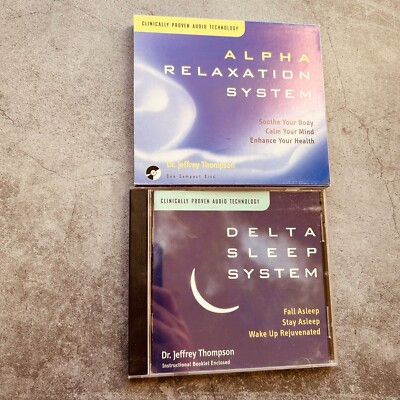 Alpha Relaxation System + Delta Sleep System CD Lot of 2 52296308520| eBay