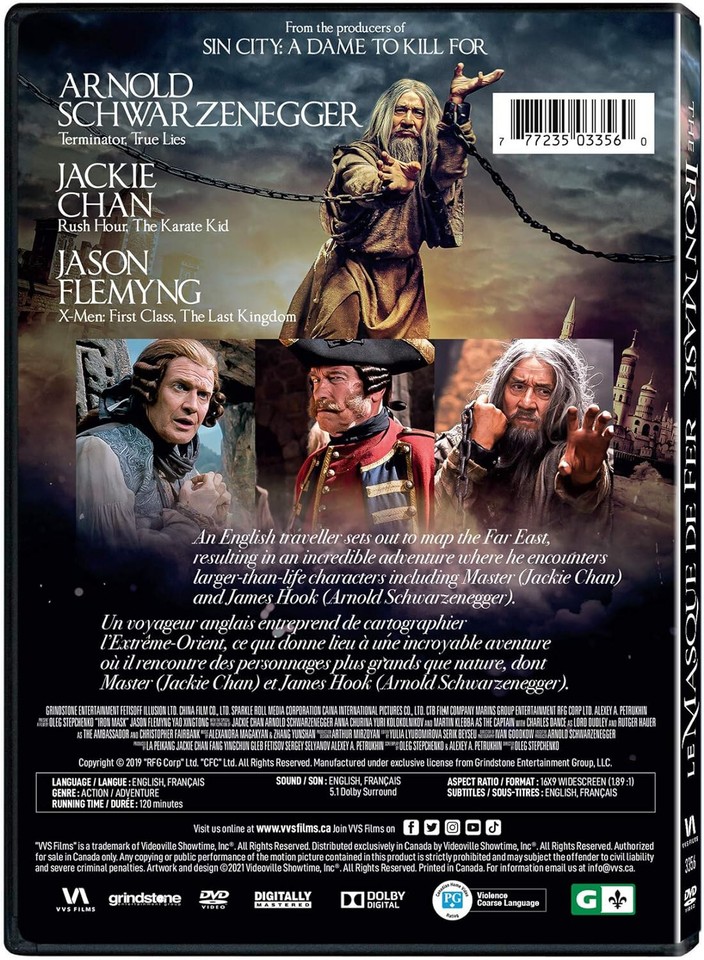 The Iron Mask (DVD) 2019 Arnold Schwarzenegger, Jackie Chan NEW | eBay