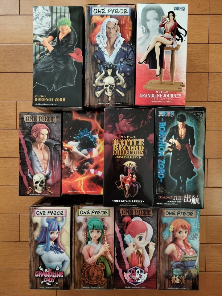 One Piece figure 11 piece set Luffy Nami Zoro Hancock UTA King Ace ...