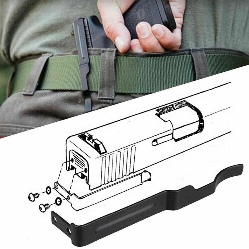 Concealed Belt Clip Holster for Glock 19 17 22 23 24 Accessories Slide ...