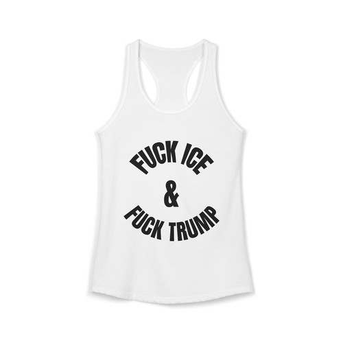 Women's Anti-ICE Tank Top Protest Political Sleeveless Graphic Shirt | eBay