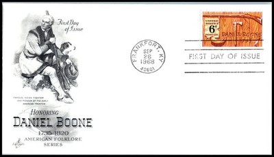 1968 Daniel Boone frontier pioneer Sc 1357 FDC ArtCraft cachet ...