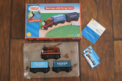 Thomas & Friends Wooden Railway Bertram With Scrap Cars 2001 | eBay