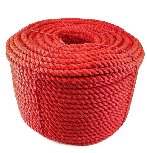 18mm Red 3 Strand Multifilament Softline Rope x 50 Metres (Floating ...