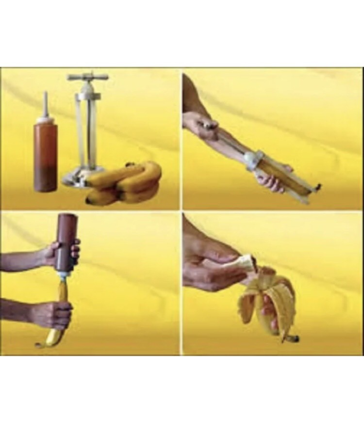 Destapa Banana Filler Corer Gadget Delicious Chocolate Banana Dessert ...