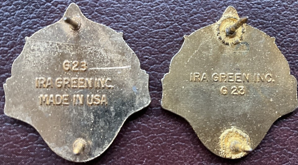 PAIR OF US ARMY 15TH MILITARY POLICE BDE LAPEL PINS -IRA GREEN | eBay